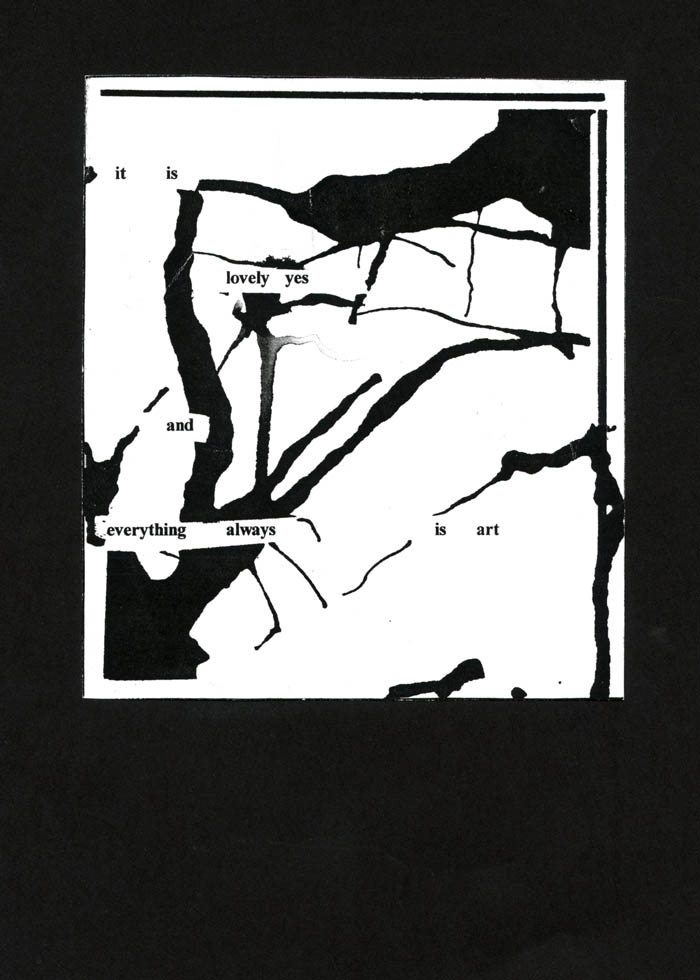 Visual Poetry Mailart Exhibit at Skylab!: Visual Poetry from Andrew Topel