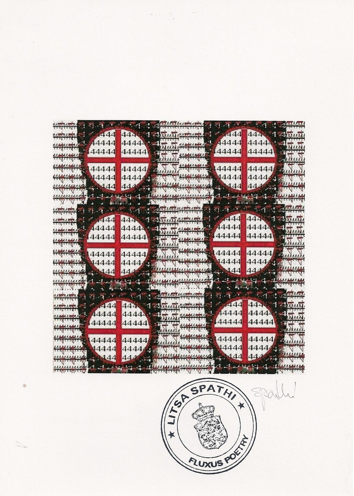 Visual Poetry Mailart Exhibit at Skylab!: Visual Poetry from Litsa Spathi