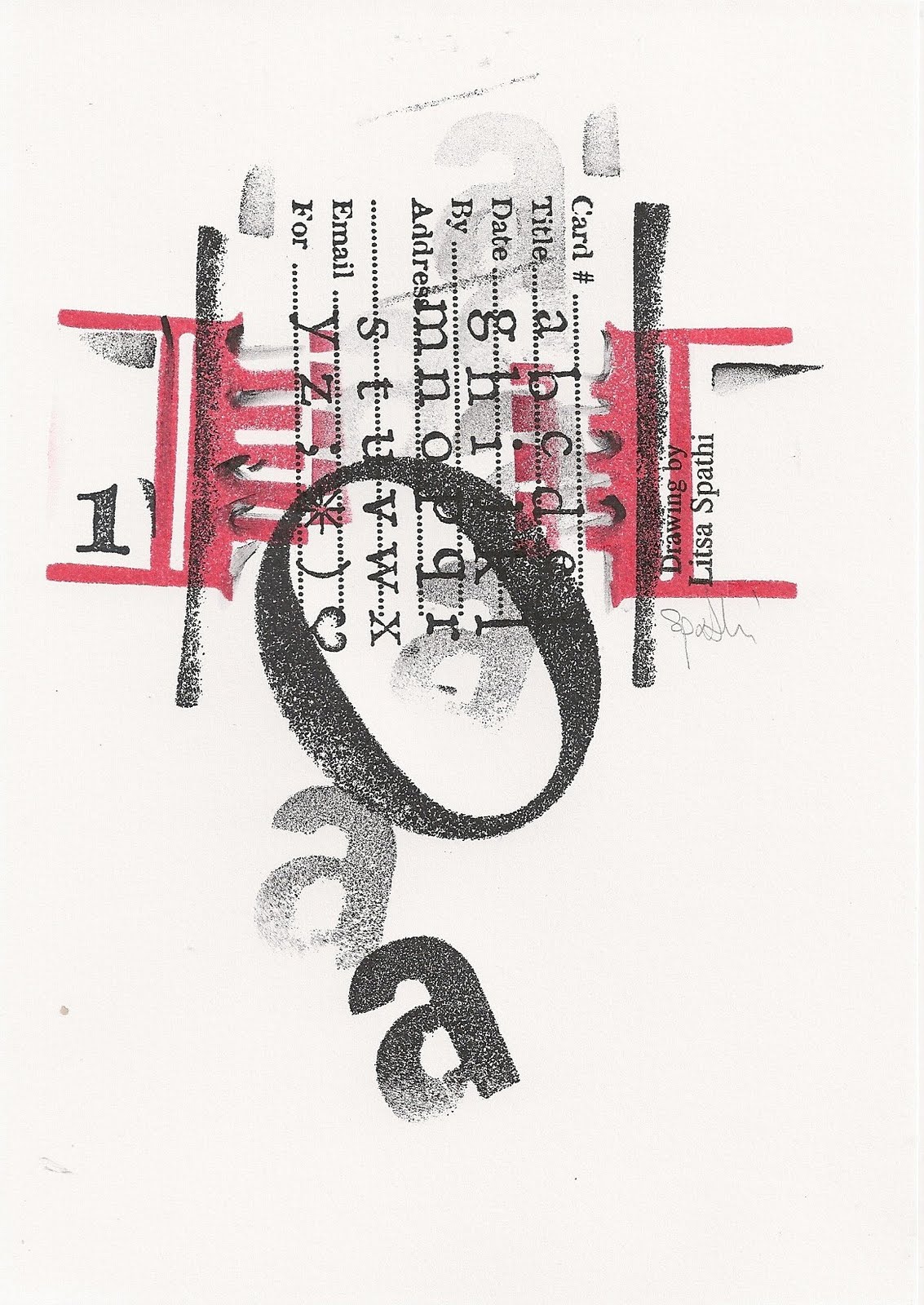 Visual Poetry Mailart Exhibit at Skylab!: Visual Poetry from Litsa Spathi