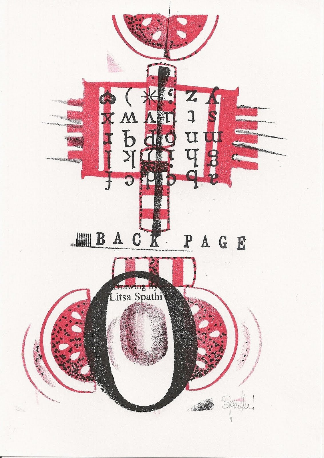 Visual Poetry Mailart Exhibit at Skylab!: Visual Poetry from Litsa Spathi