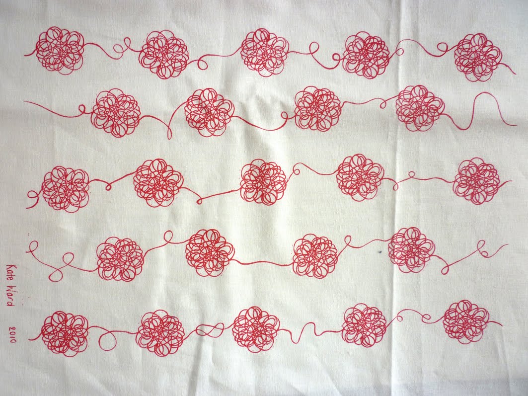 Kate Ward: Screen Printed Wool Designs for Lizzie