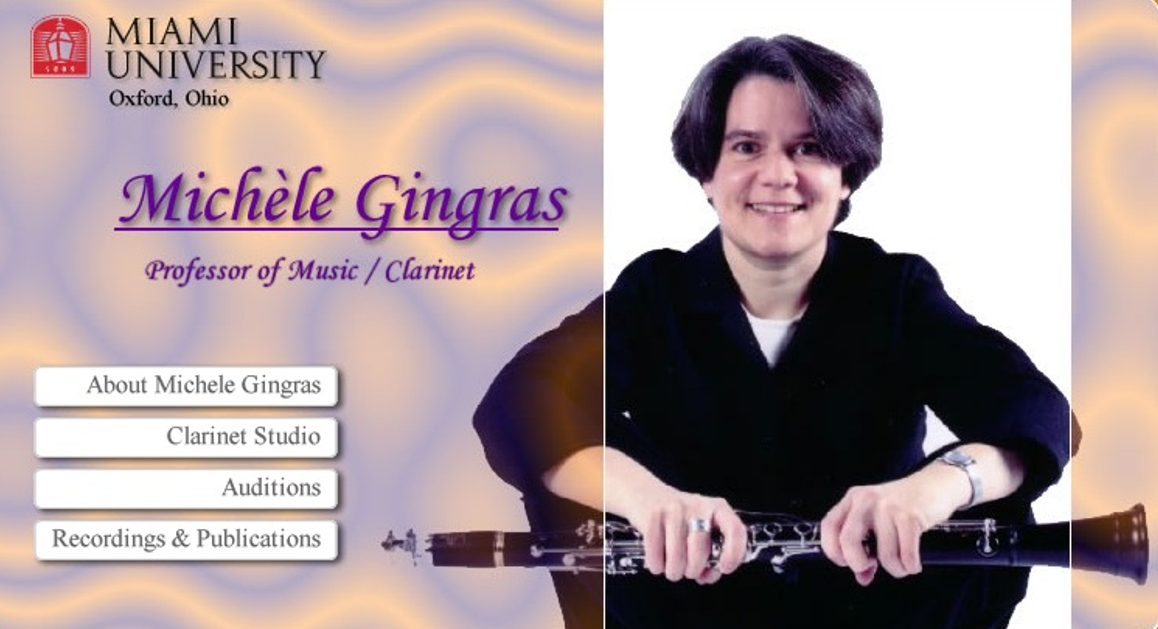Clarinet Cache: Michèle Gingras (December 2008 column)