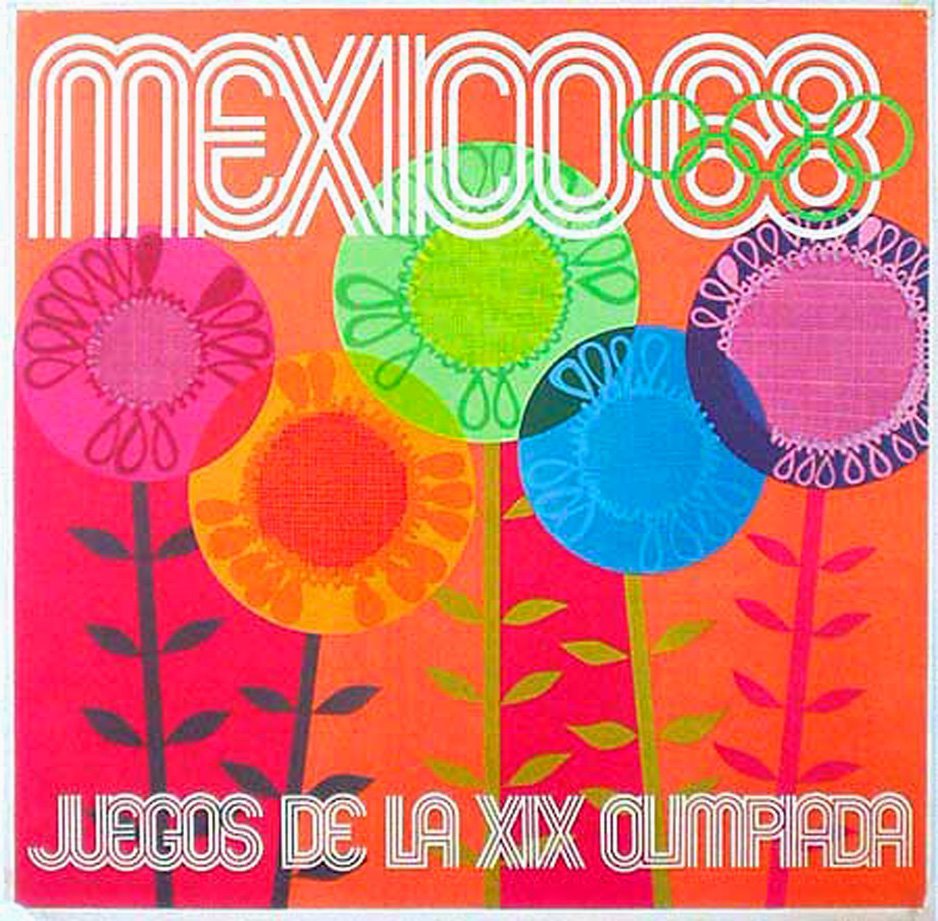 free poster review: Olympics 1968 Mexico Identity Design from Lance Wyman