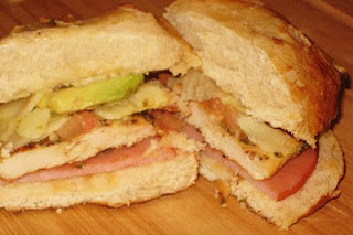 It's Yummy to My Tummy: cilantro lime chicken BLAT sandwich