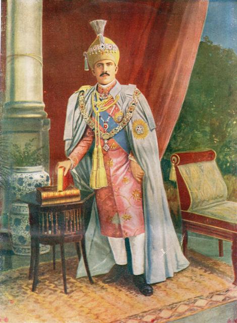 Nizams of Hyderabad: Nizam Mir Osman Ali Khan Painting