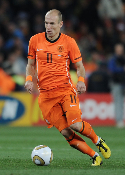 The Best Footballers: Arjen Robben plays as winger football of Netherlands