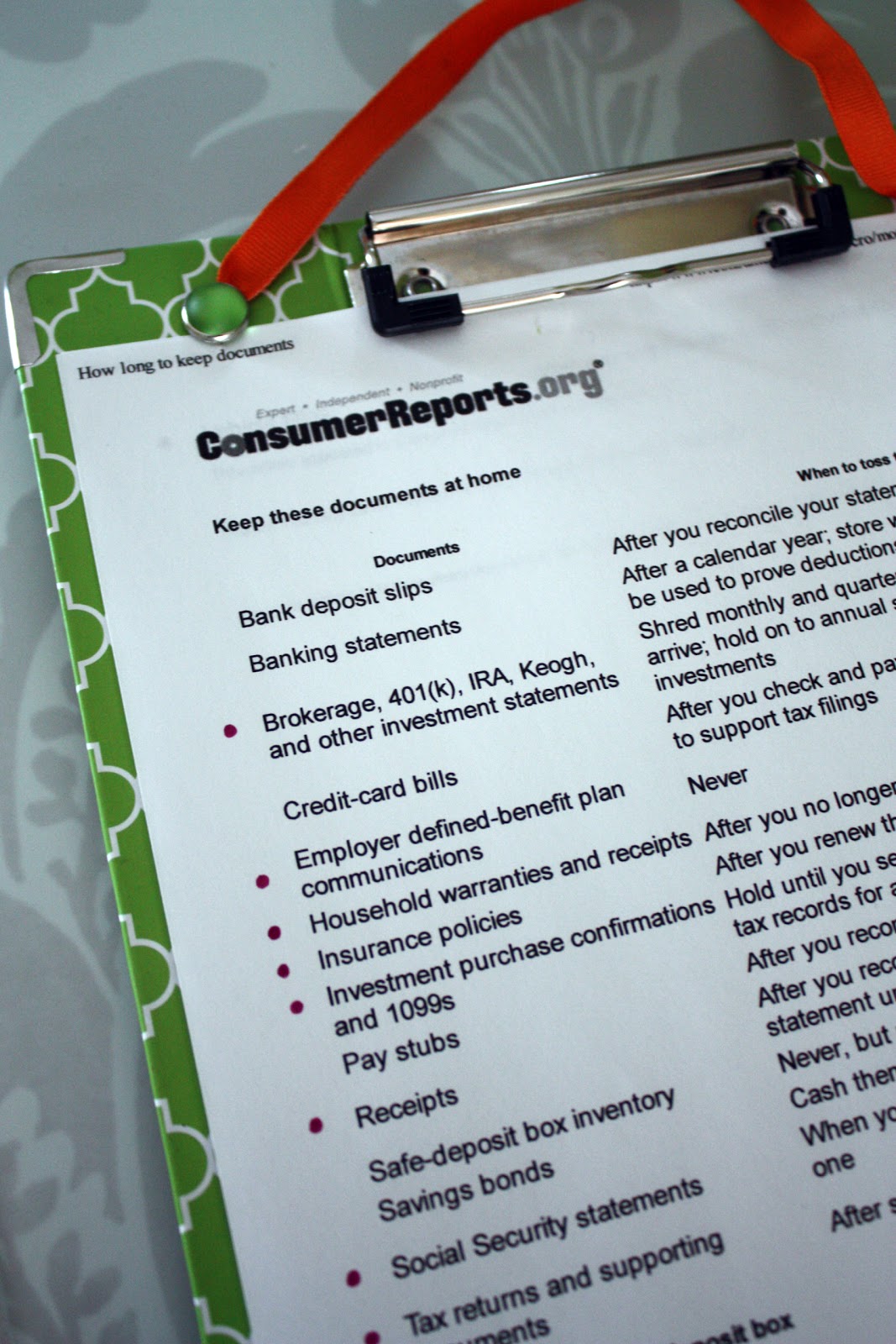 IHeart Organizing: January Challenge: Project Paper {step 1}