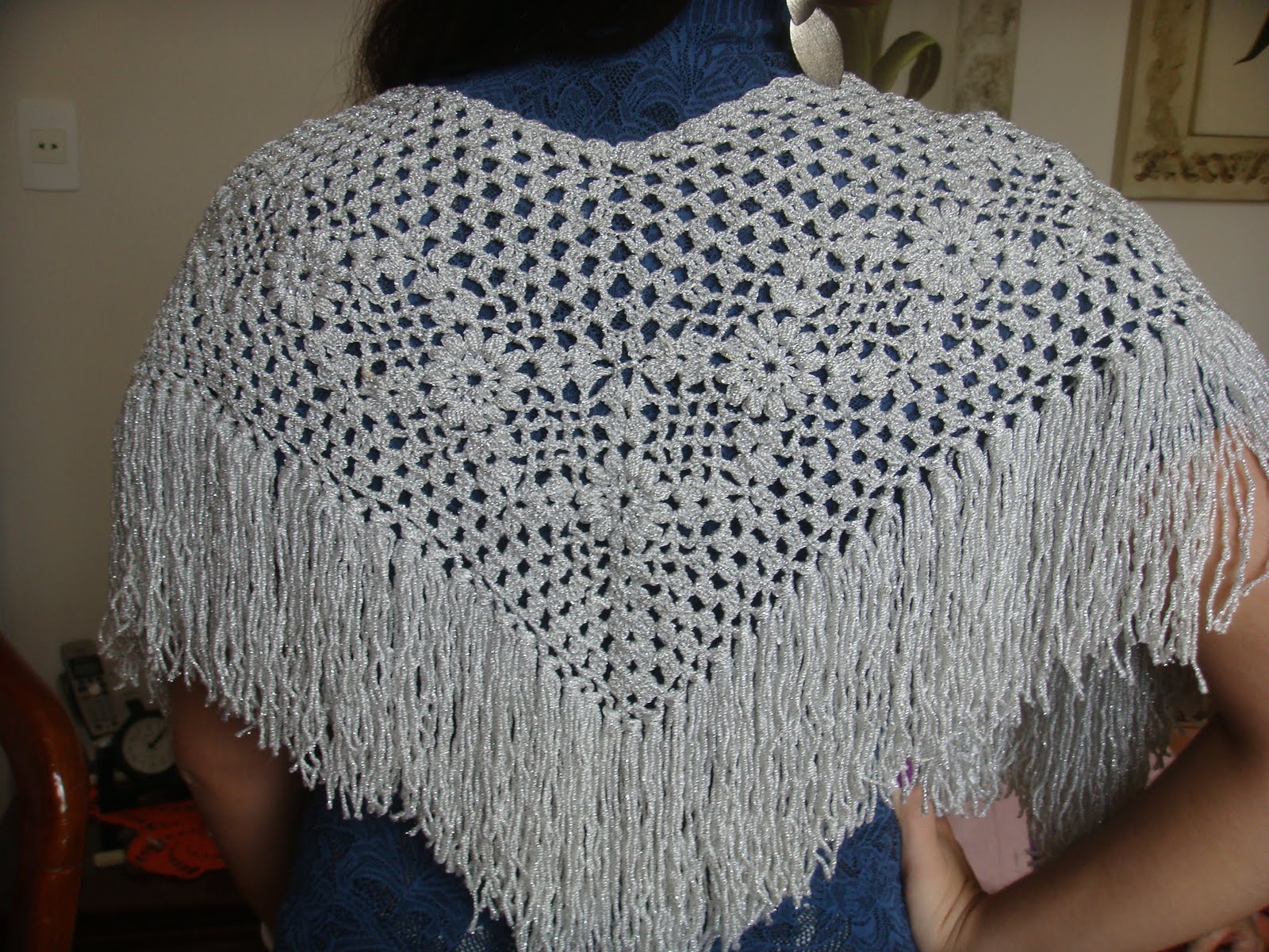 Linhas com Carinho: Mini Xale em Croche