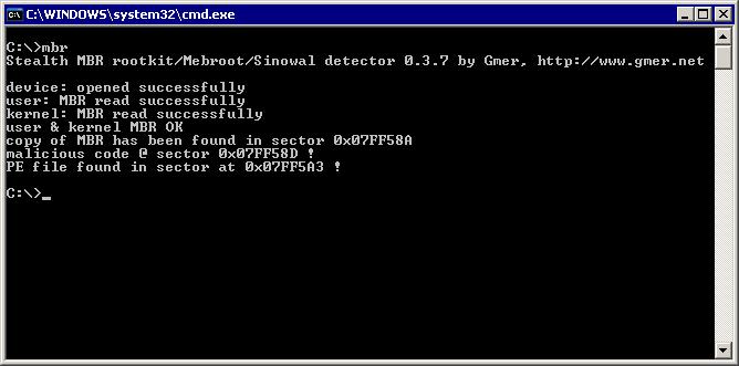 Noob blogger...: Master Boor Record (MBR) rootkit malware removal