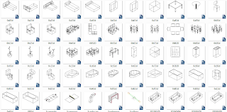 Bloques for CAD: Mobiliario 3D para AutoCAD