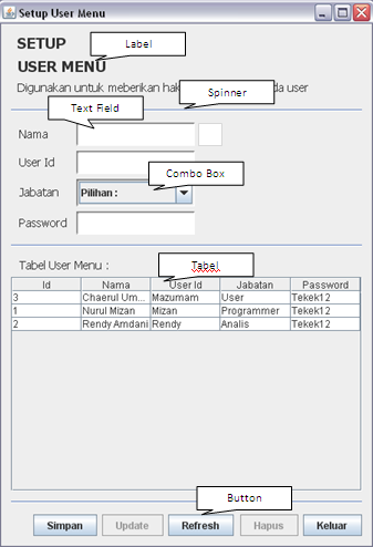 RENDY MINE: Membuat Form Input Edit Data Dengan Netbeans dan MySQL