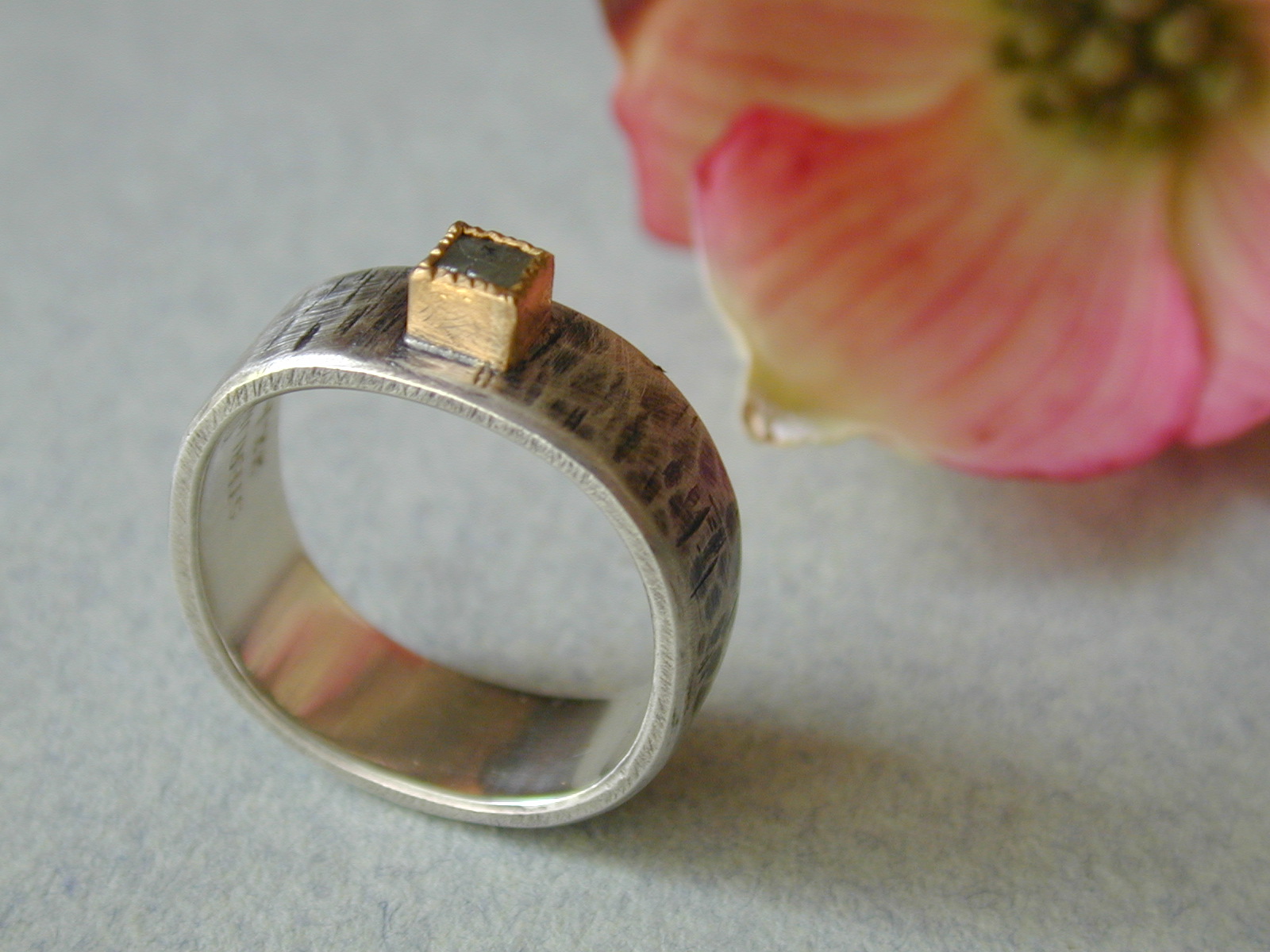 betsy bensen jewelry: raw diamond ring