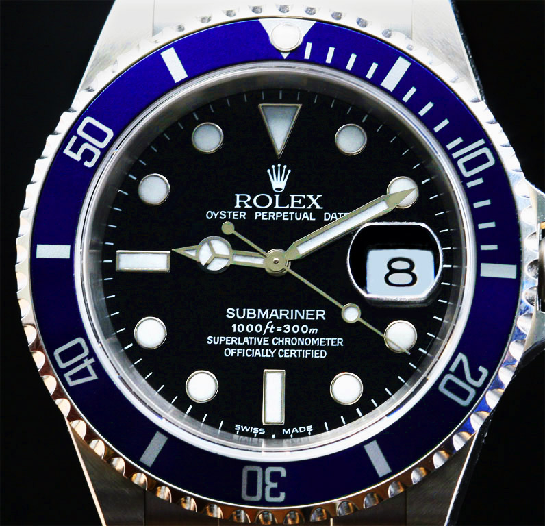 Welcome to RolexMagazine.com: The Blue Stainless Steel Rolex Submariner...