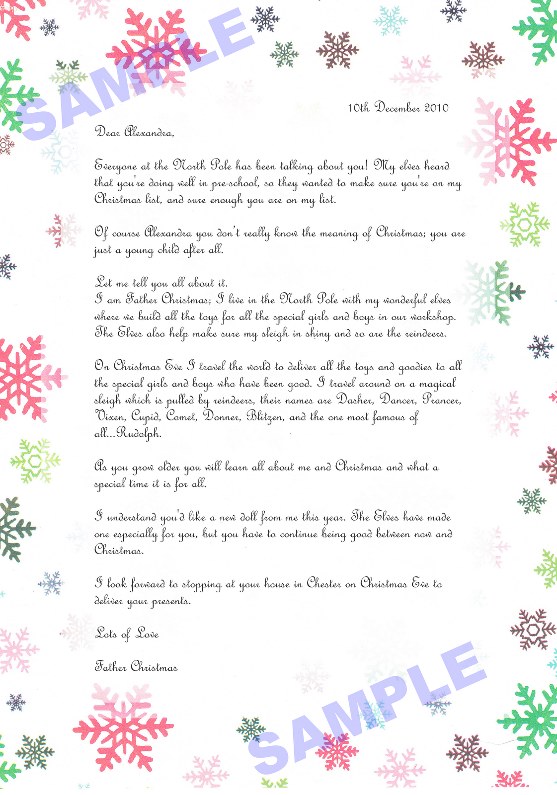Robinson Designs: They have arrived.... Letter from Father Christmas