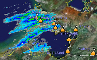 every phone ... ringing in unison: Iditarod GPS in Google Earth