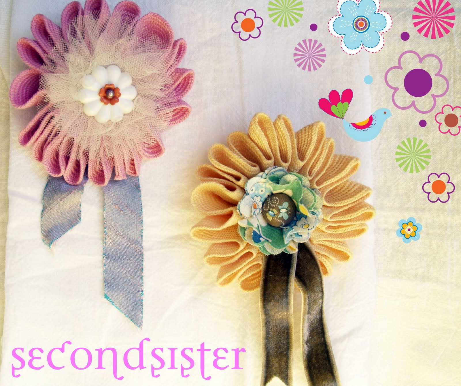 secondsister suaviloquy: rick rack mother's day pin