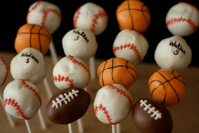 Baker's Cakes: Sports Themed Cake Pops!