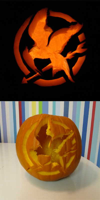 Hunger Games Mockingjay Pumpkin Stencil