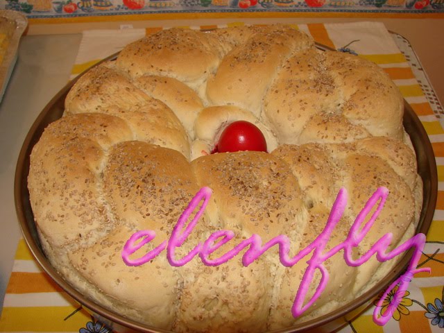 CookArt | by elenfly: ΠΑΣΧΑΛΙΝΗ ΚΟΥΛΟΥΡΑ - EASTER BREAD