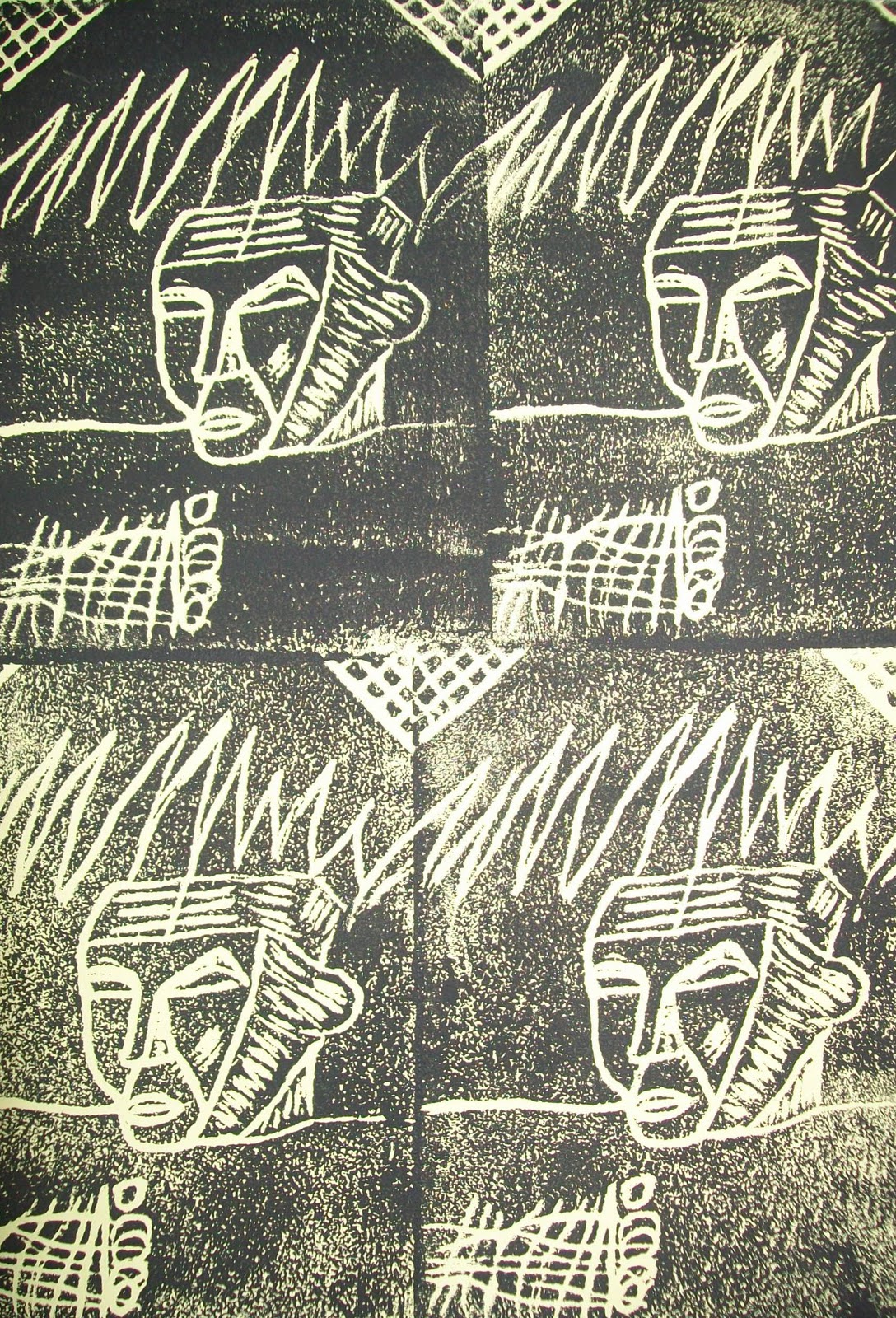 BLS Art Department: Yr 11 Polystyrene Block Printing
