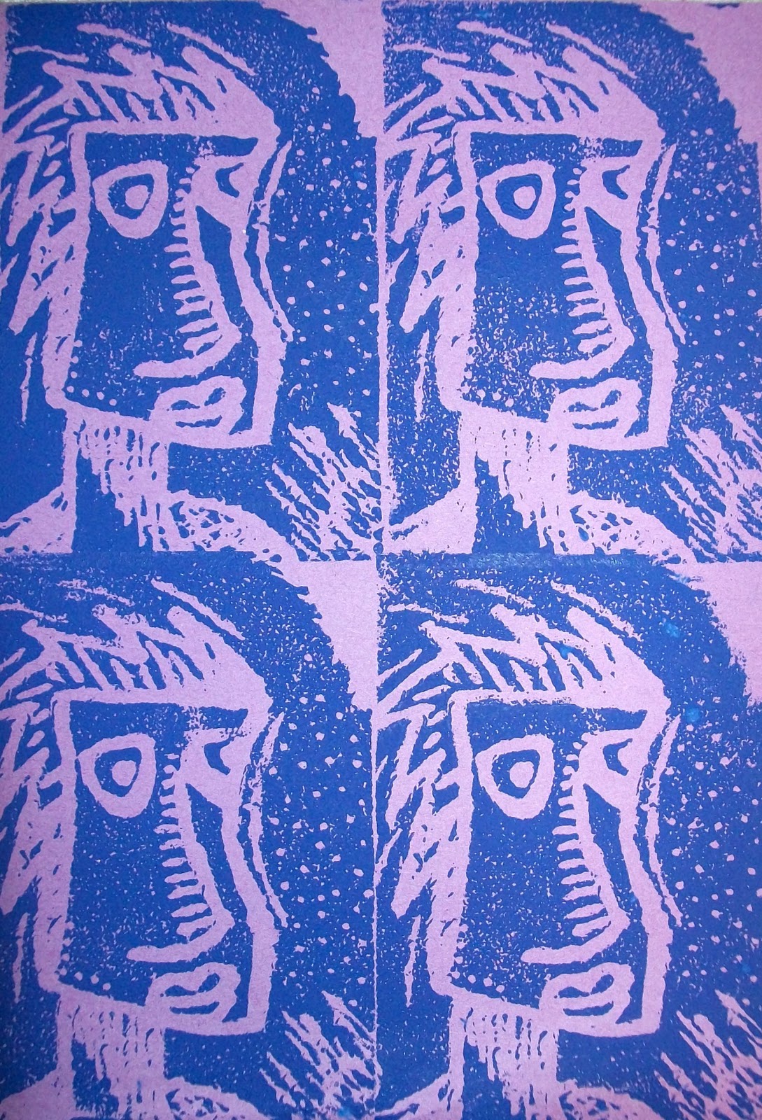 BLS Art Department: Yr 11 Polystyrene Block Printing