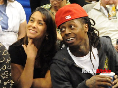 Ξ CȂLÎB£R a.k.a. ÎCΞ: Lil Wayne With Tammy Torres at NBA Playoffs