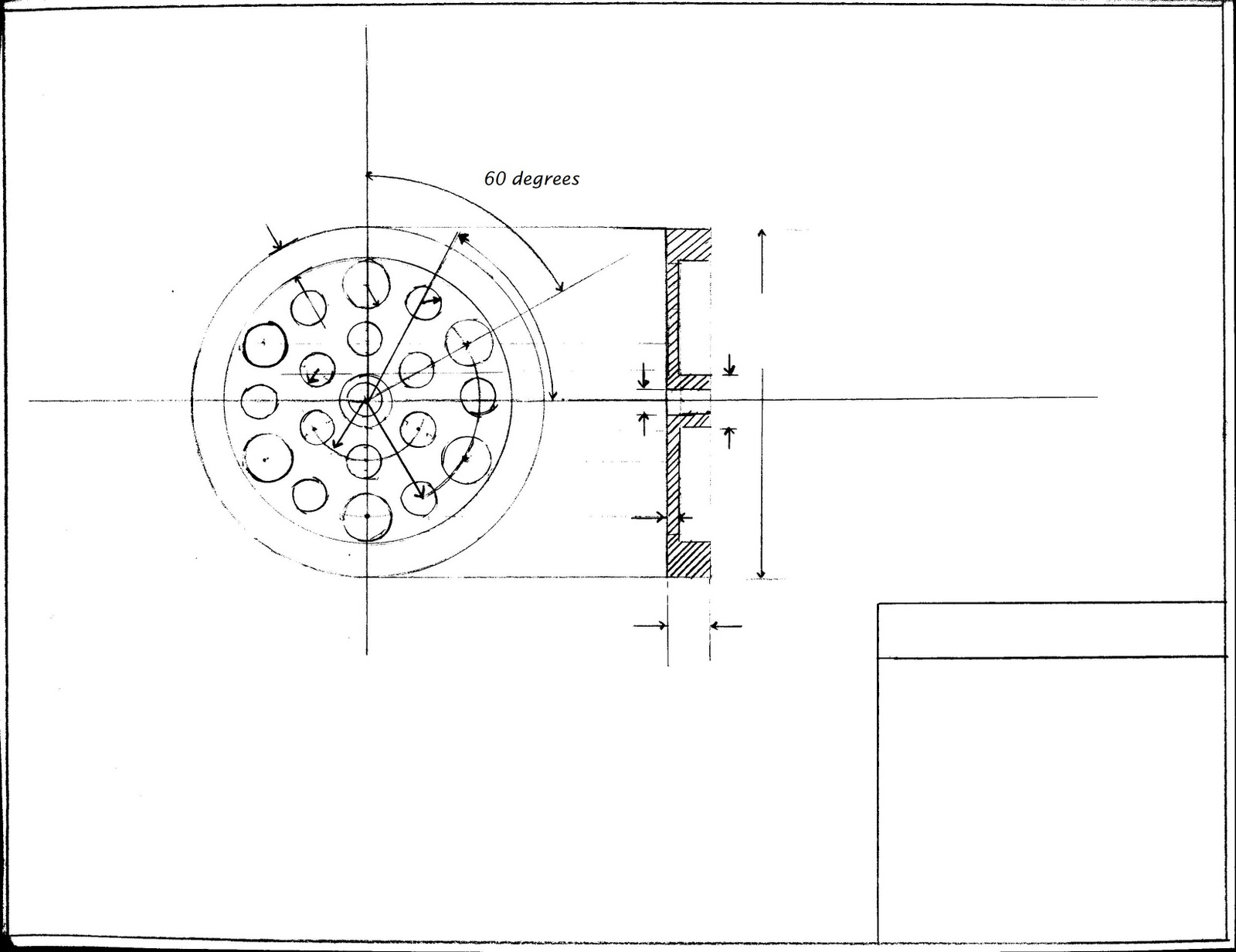 a shed dweller's diary: Flywheel Drawing -Blank Copy