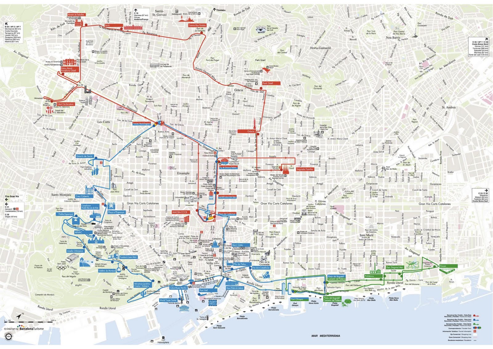 The Best of Barcelona: Best Barcelona City Maps