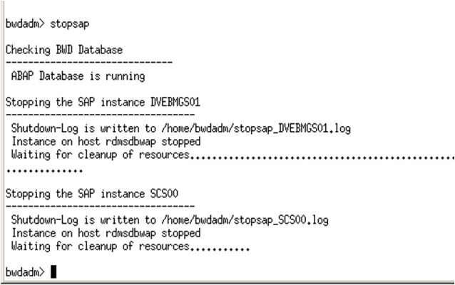 SAP : Knowledge Sharing Site: Startup and Shutdown Procedure for SAP