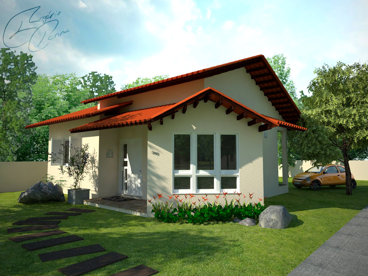 A little test render of a simple house - SkyscraperPage Forum