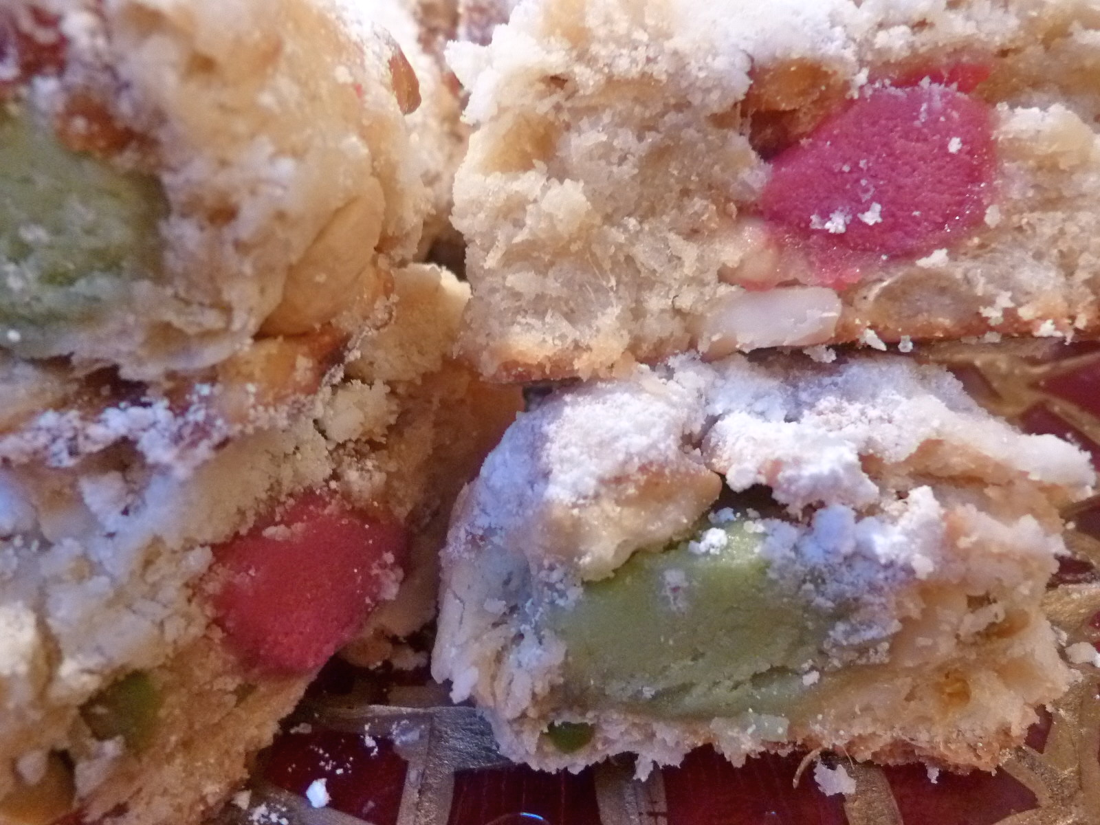 Marzipan Filled Mango, Pistachio, Cashew Stollen Bites – Diary of a Mad ...