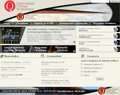 UVQ Experiencia Argentina de Educación a Distancia