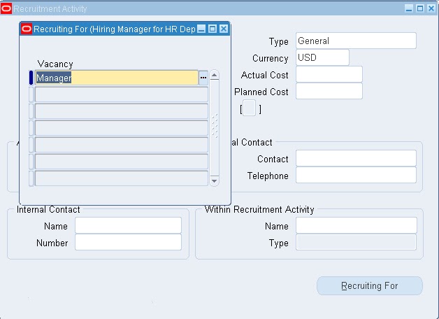 Know-Oracle Hrms: Recruitment Process in Oracle HRMS
