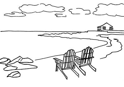 Planning the Composition of a Painting - Line Drawing and Values for a ...