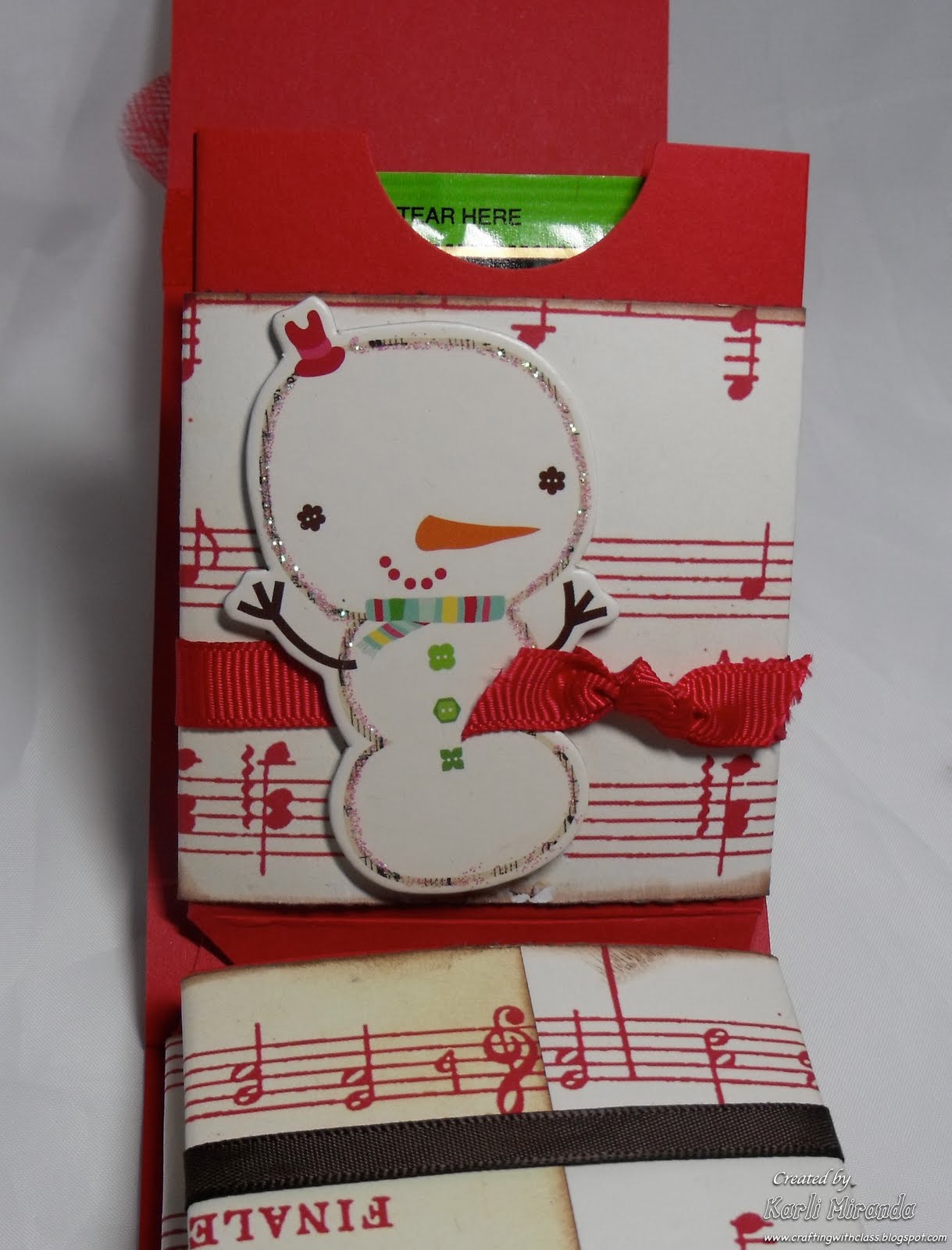 Crafting with Class: Gift Card Tea Bag Pocket Holder