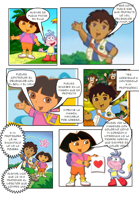 Dulce paraiso: COMIC DORA LA EXPLORADORA - PIZARRA DIGITAL