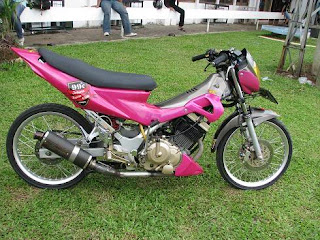 Motorcycle Review's: Suzuki Satria f 150 2008 Pink Modification