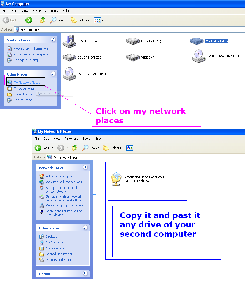 Transfer Accounting Data Files From One Computer to Another Computer ...