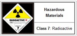 Cargo-Handling: Class 7 : Radioactive substances