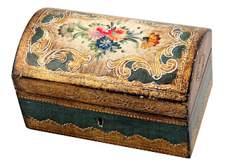 cisneartecreativo: COFRE REPUJADO Y PINTADO CON OLEO