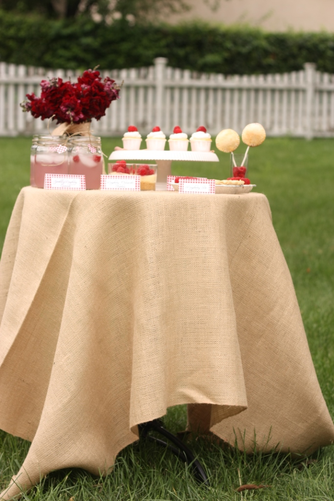 Rustic Raspberry Dessert Table - Saffron Avenue