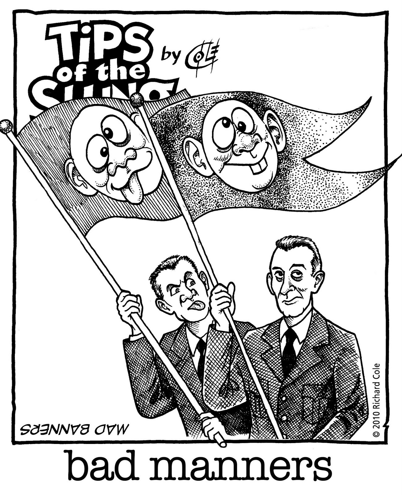 TIPS OF THE SLUNG: Spoonerism of the Day: Bad Manners: Spoonerism of ...