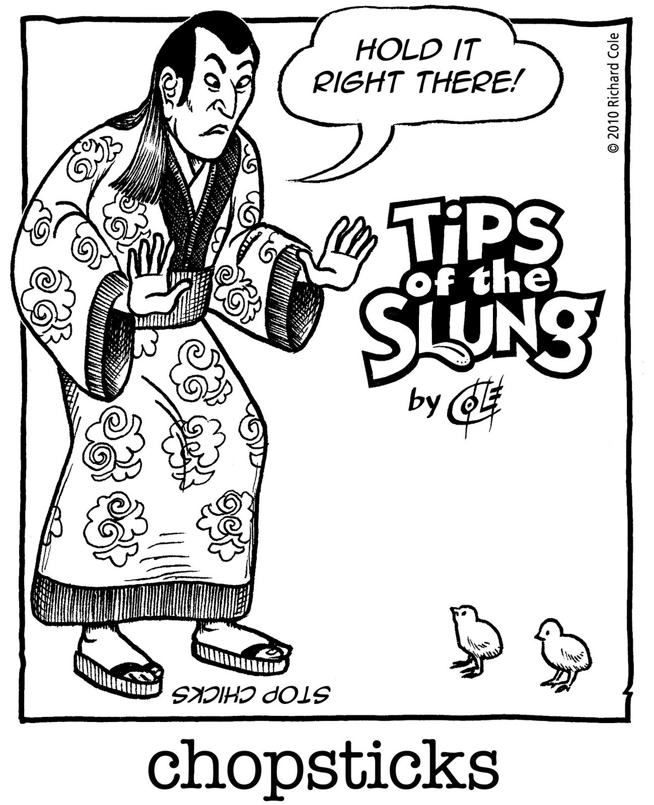 TIPS OF THE SLUNG: Spoonerism of the Day: Chopsticks: Spoonerism of the Day