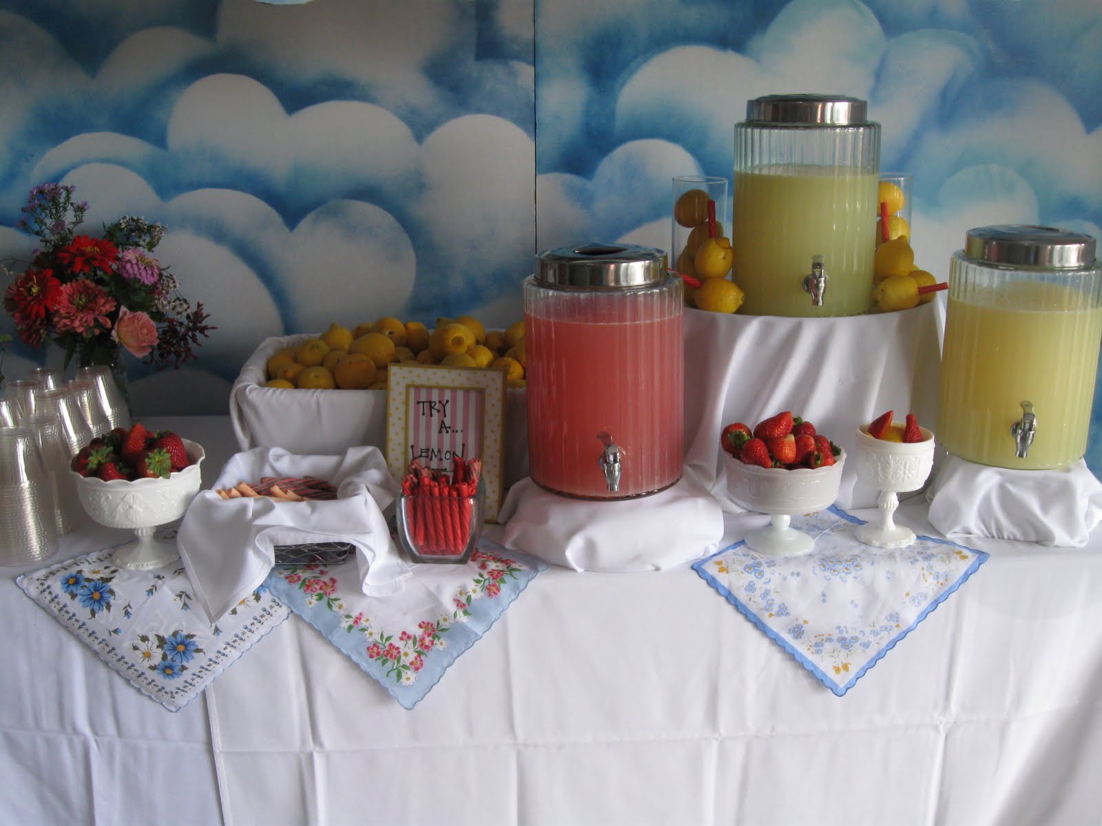 Moth and Sparrow: Project Wedding: Lemonade Stand and Candy Buffet