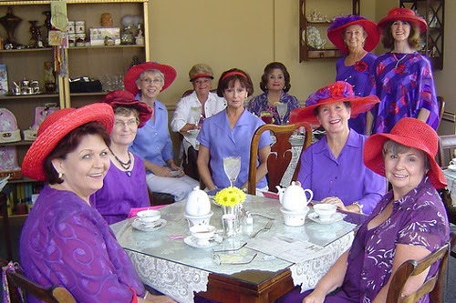 Red Hats, Red Hat Society Accessories, Pink Hats: A Red Hat Tea Party