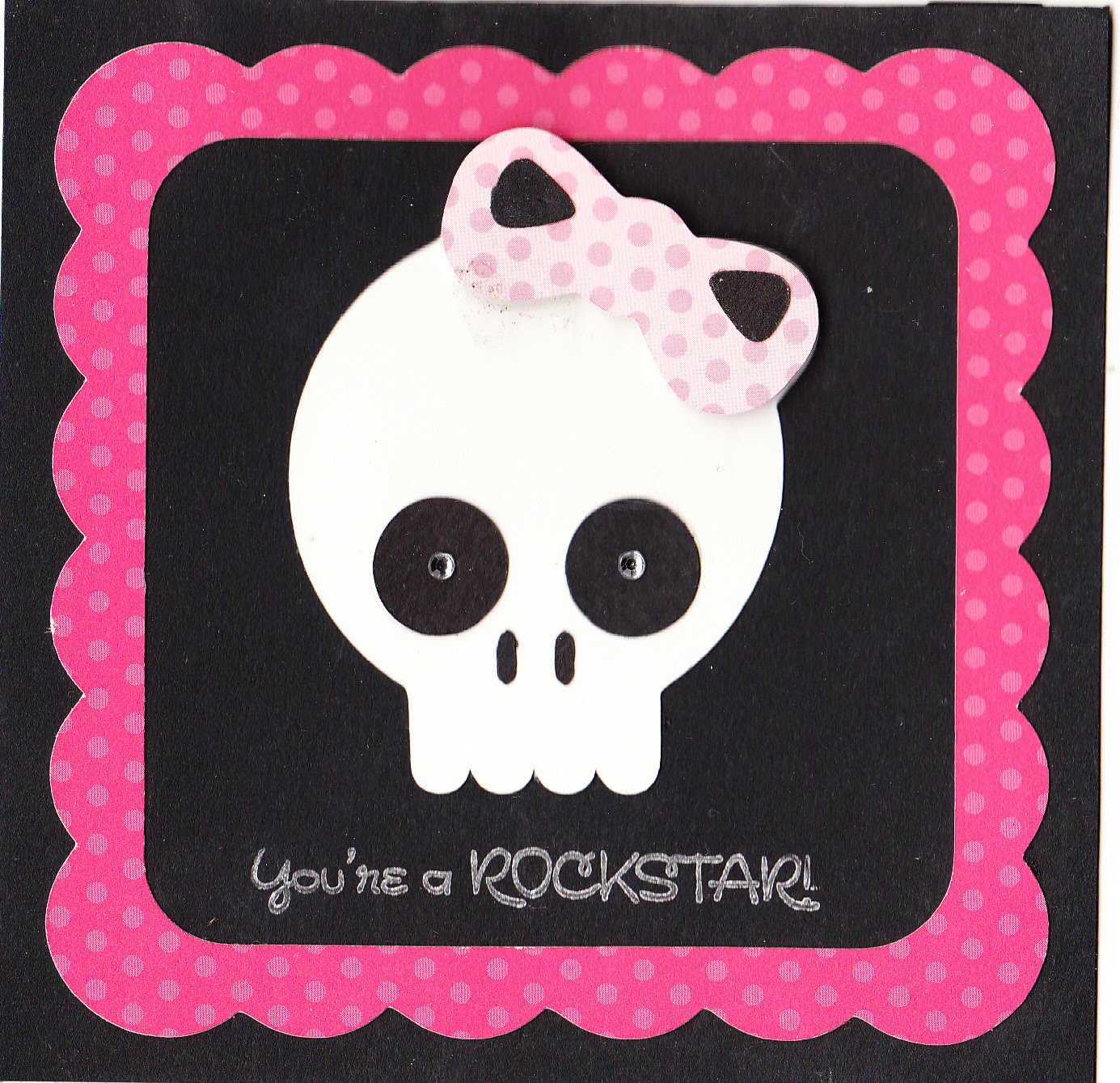Crabby Cakes Blog: Slumber Party Cricut Lite Rockstar Card