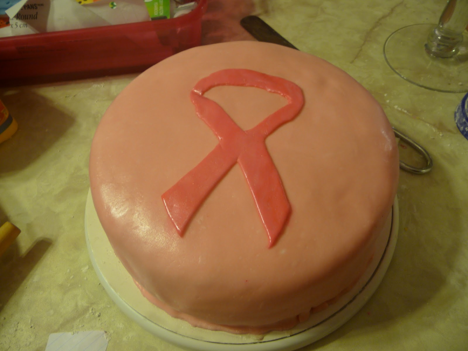 Kindra's Cakes: Breast Cancer Cake