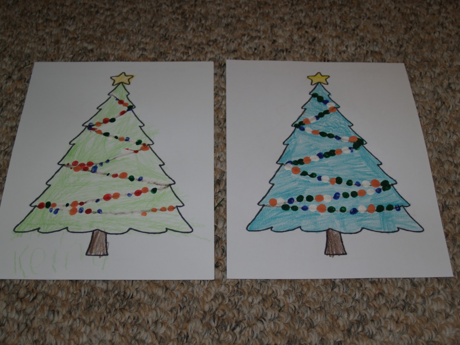 THE MUDDY PRINCESS: Tree Dot Painting