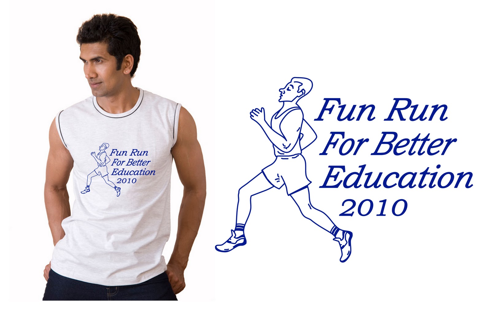 Fun Run 4 Better Education 2010: Logo and Poster