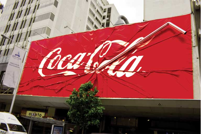 The man, the ads, the blog.: Coca-Cola Iconic Billboard
